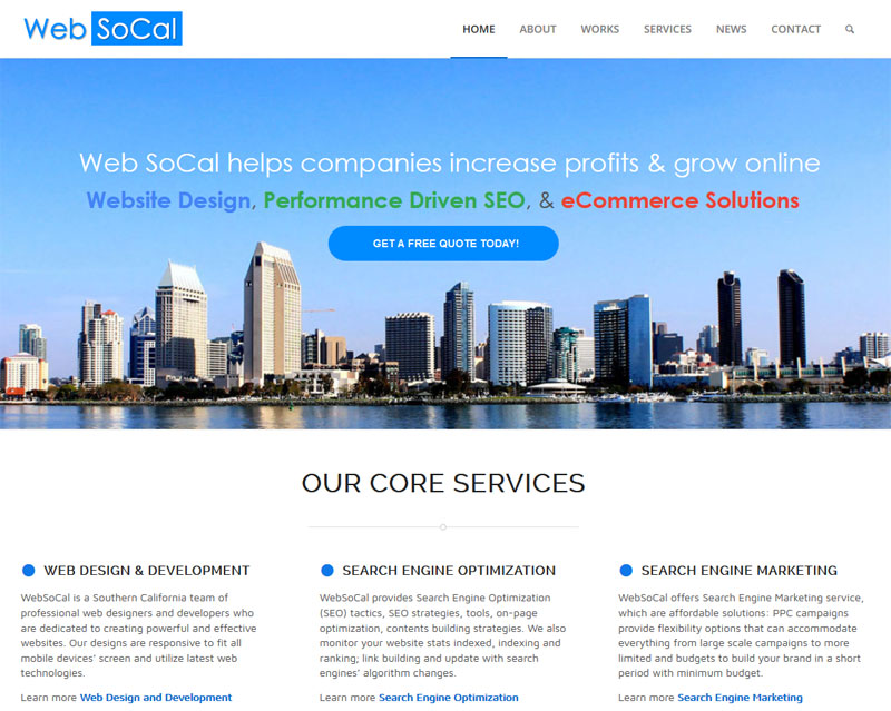 California Website Design Professionals | Web SoCal, Inc.
